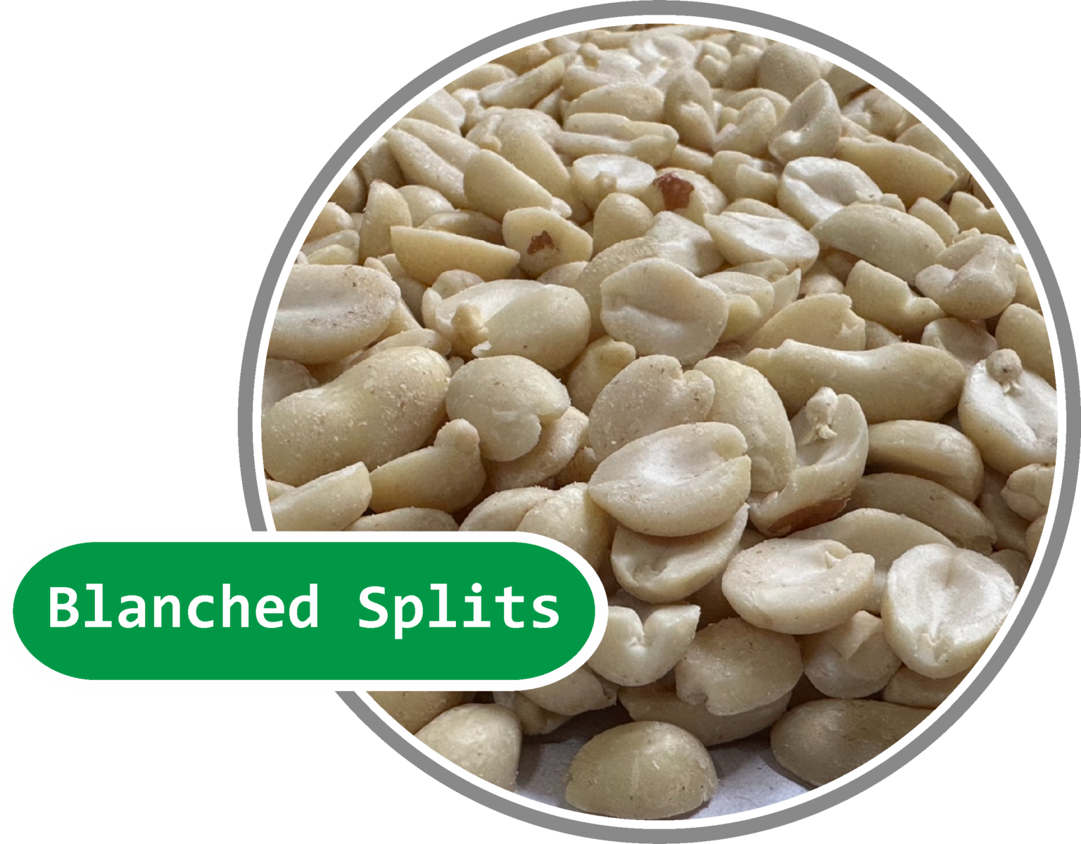 Blanched Split Peanuts – Farmers Grown Peanuts